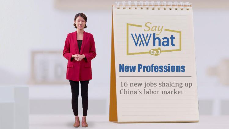 16 new jobs shaking up China's labor market - CGTN