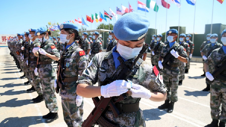 Chinese peacekeepers in Lebanon awarded UN medals - CGTN