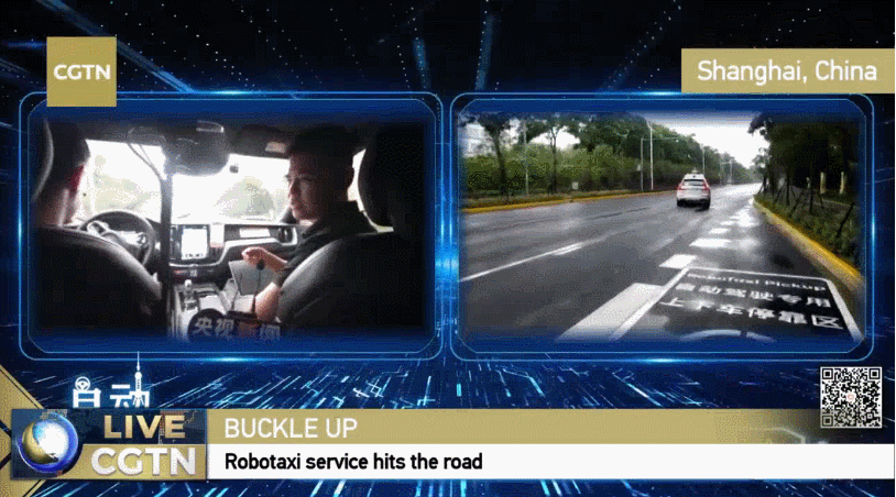 Chinese ride-hailing company tests robotaxi service in Shanghai - CGTN