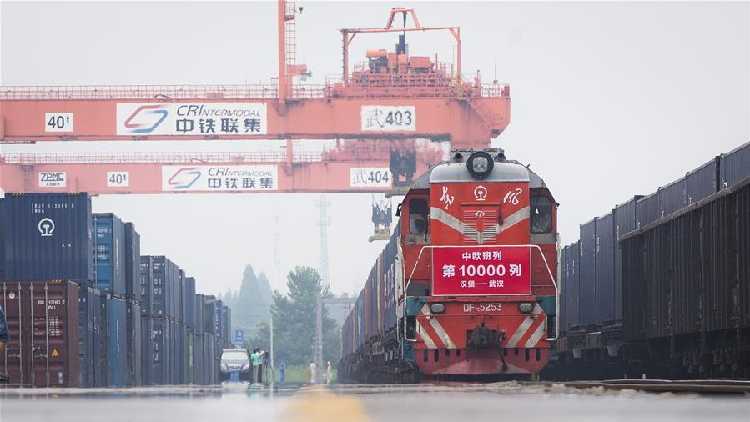 China-Europe freight trains up by 36% in first half of year - CGTN