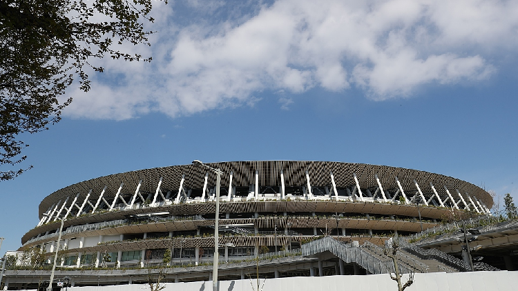 Live: A view of Japan's National Stadium to mark one year to Olympics ...