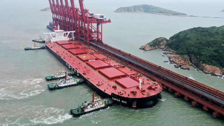 China's July iron ore imports hit record high on robust demand - CGTN