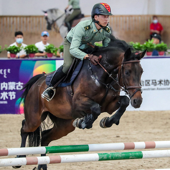 Show jumping kicks off in north China's Inner Mongolia - CGTN