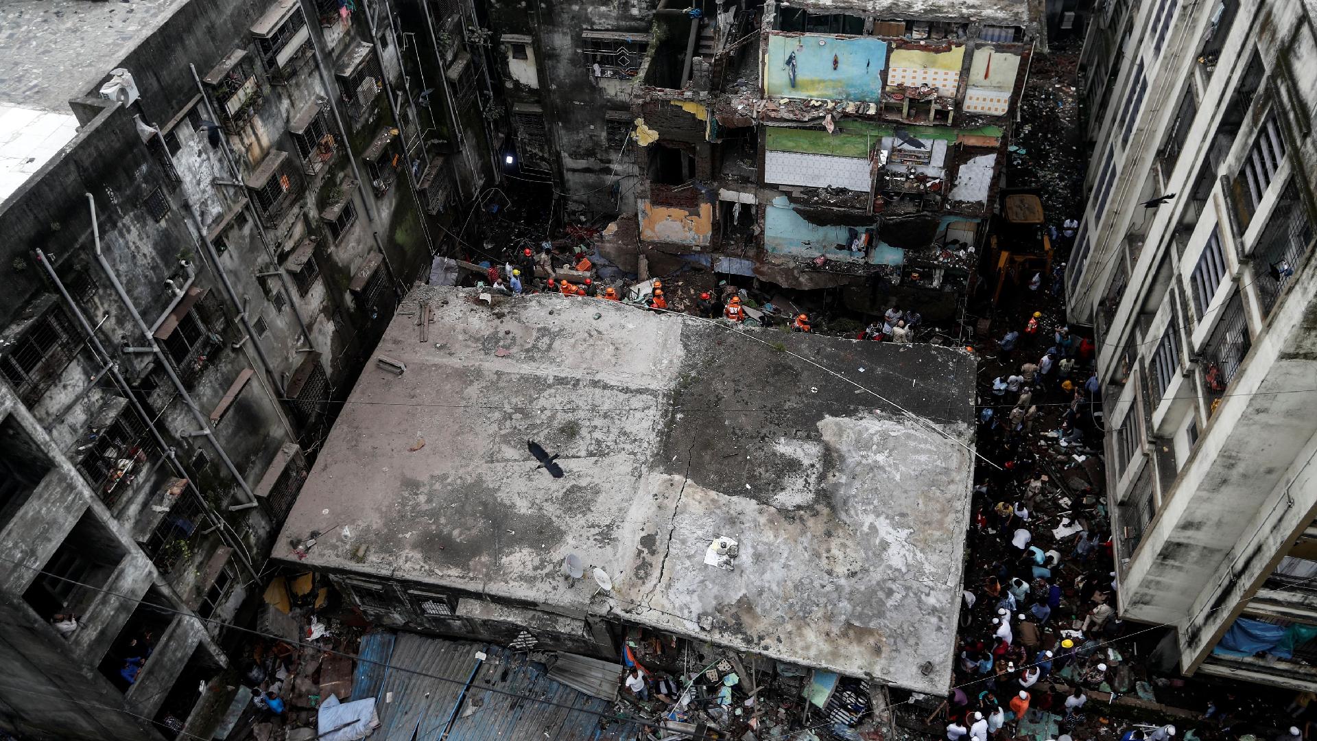 India: building collapse death toll climbs to 37 - CGTN