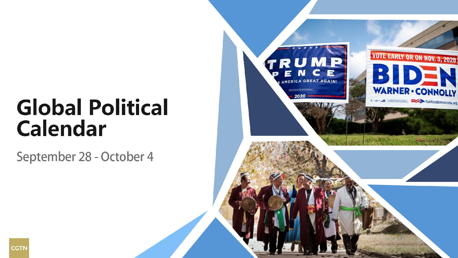 Global Political Calendar: Trump-Biden debate, 65th anniv. of Xinjiang ...