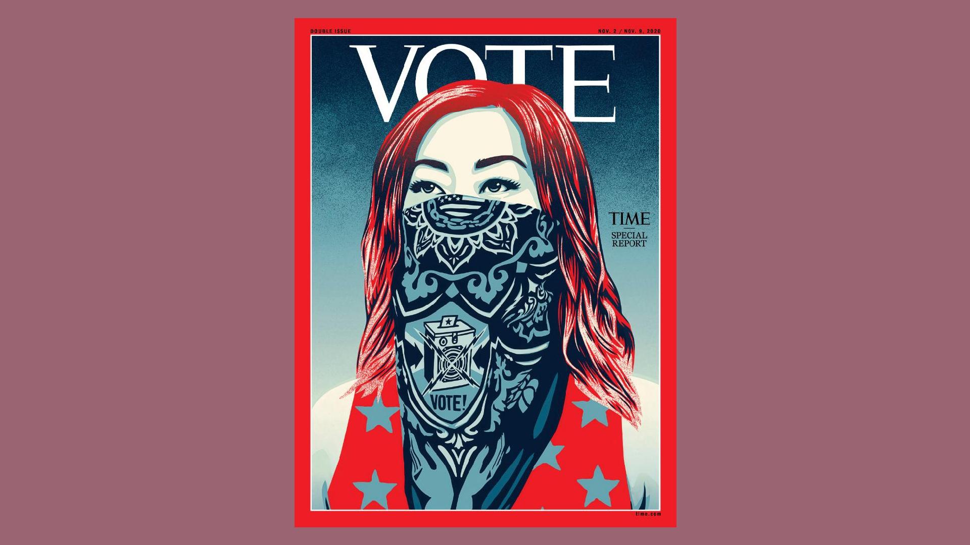 'TIME' magazine changes its name to say one thing: Vote - CGTN