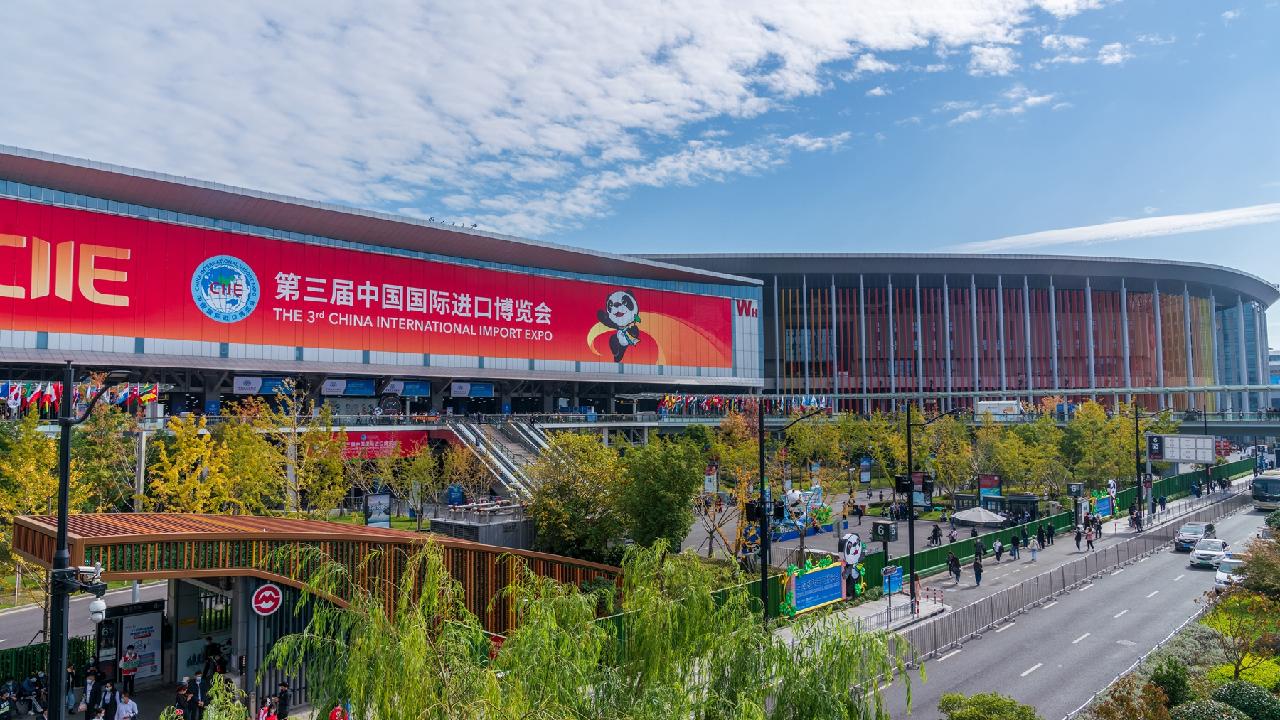 CIIE venue stands out in shape, size and functions - CGTN