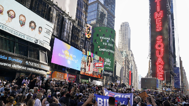 Celebrations erupt in major U.S. cities after Joe Biden election win - CGTN