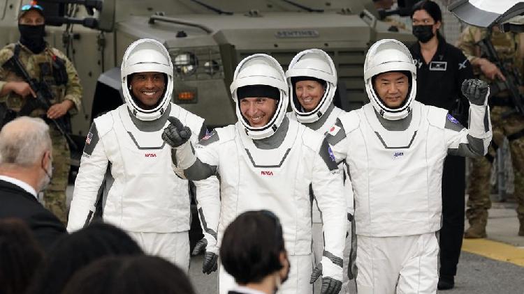 Astronauts board SpaceX rocket for night launch, no Musk - CGTN