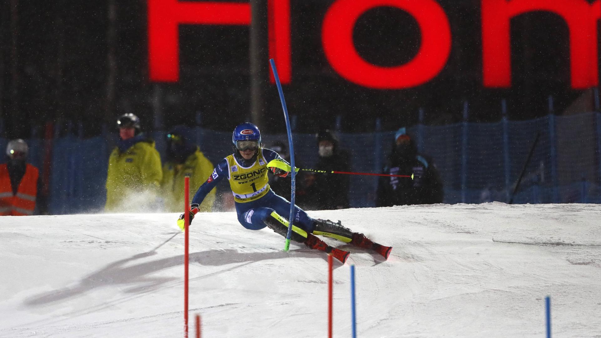 Shiffrin finishes second on return after 10-month absence - CGTN