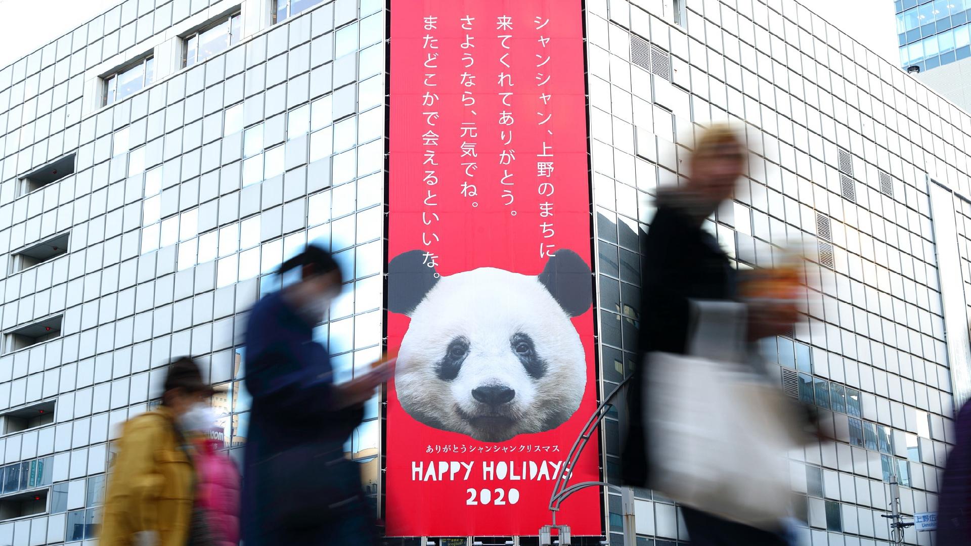 Japanese bid farewell to beloved Panda Xiang Xiang - CGTN