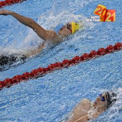 Live: Renowned Chinese swimmers compete on New Year's Day - CGTN