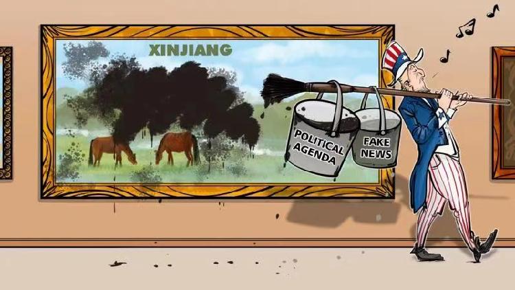 The art of smearing - CGTN