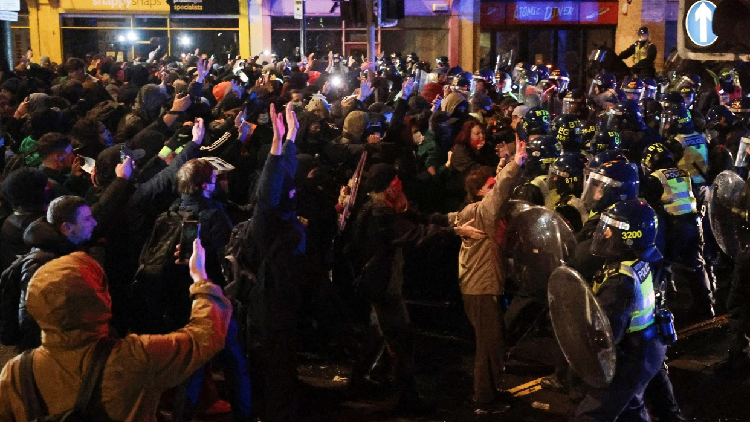 UK PM condemns new unrest in English city of Bristol - CGTN