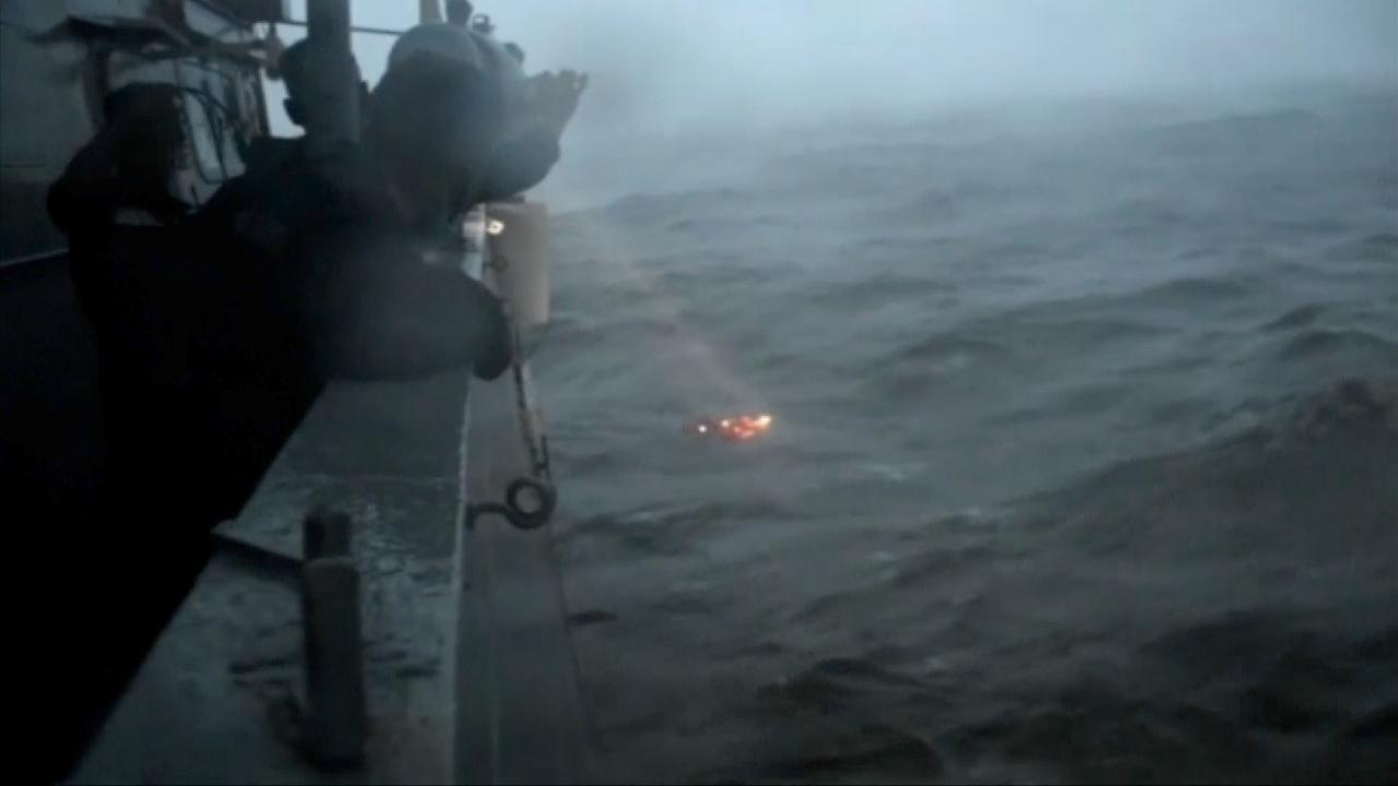 Indian navy rescues workers at sea following cyclone - CGTN