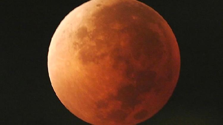 Live: Supermoon and red blood lunar eclipse happening at once - CGTN