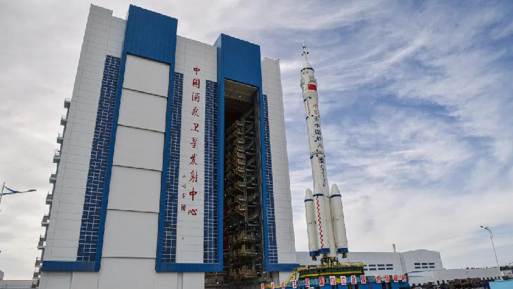China launches first crewed mission for space station construction - CGTN