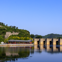 Live: Check out a section of the Great Wall built over the river - CGTN