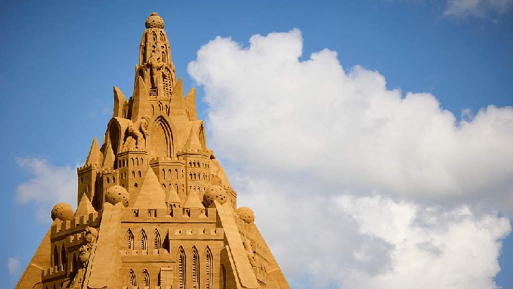World's biggest sandcastle constructed in Denmark - CGTN