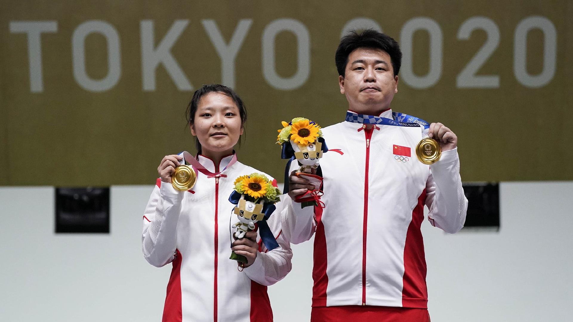 China triumph in air pistol mixed team final at Tokyo Olympics - CGTN
