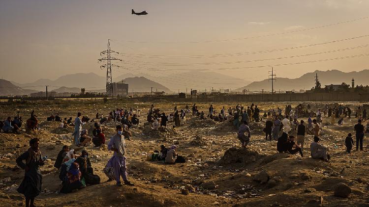 Live: View of Kabul airport and the city's skyline - CGTN