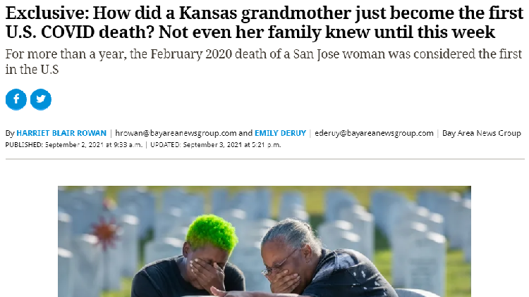 First Known Covid 19 Death In U S Occurred On January 9 2020 Cgtn