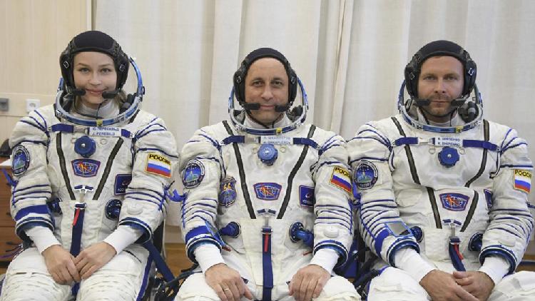 Russian film crew set to blast off to make first movie in space - CGTN