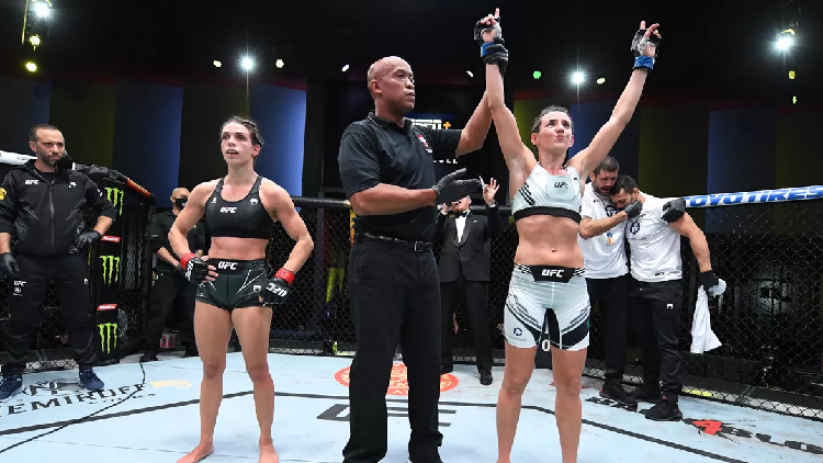 UFC Vegas: Rodriguez outpoints Dern in boxer-vs-grappler contest - CGTN