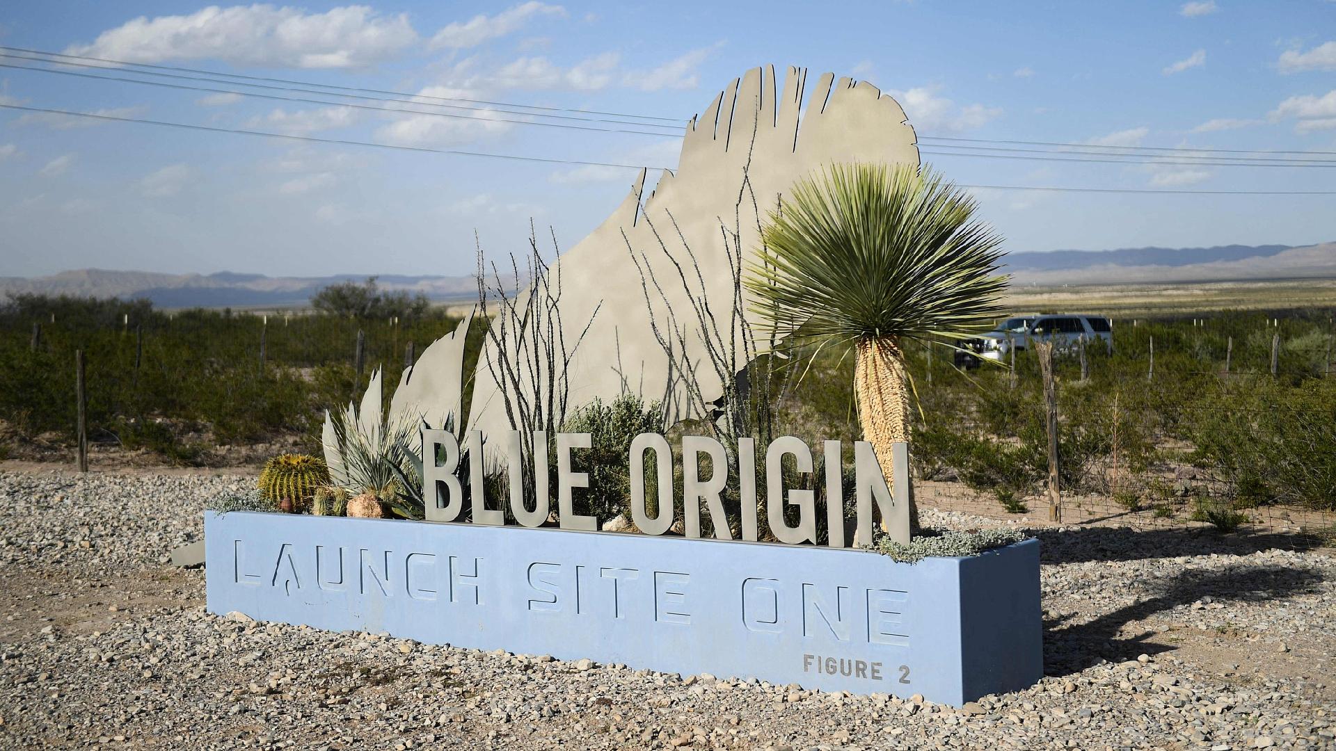 Live: Blue Origin launches mission into space with 90-year-old actor - CGTN