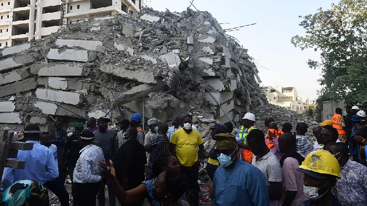 At least 6 killed in high-rise building collapse in Nigeria - CGTN