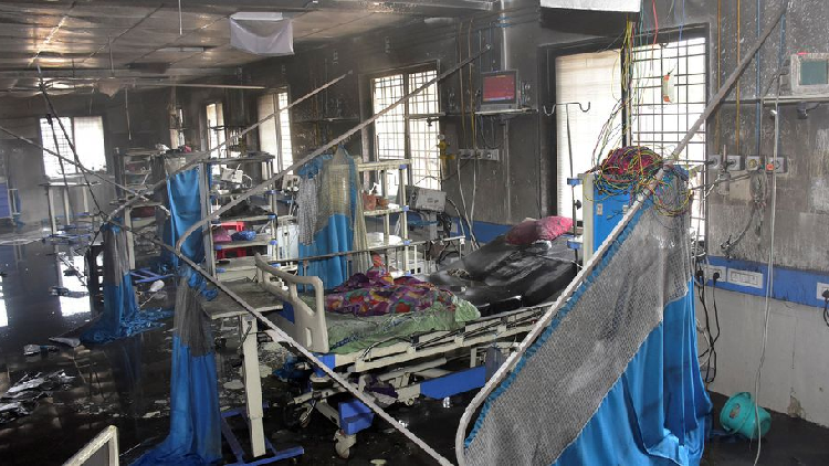 Fire at Indian hospital ICU kills 10, injures seven - CGTN