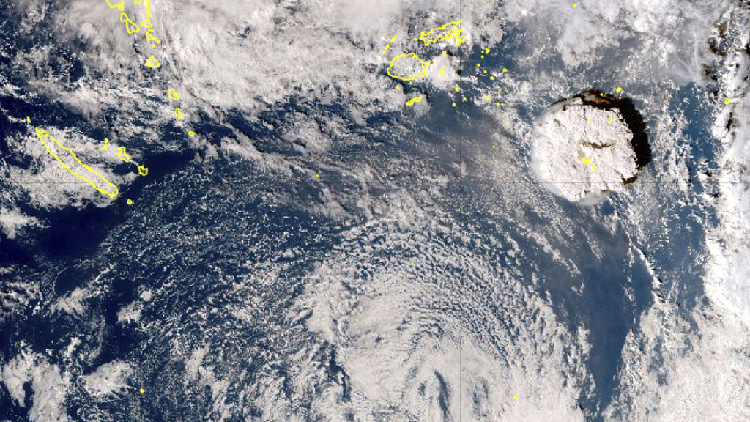 Japan issues tsunami warning after Tonga eruption - CGTN