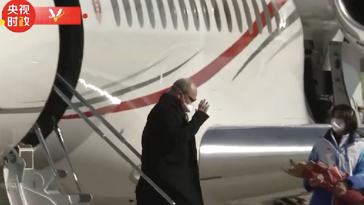 Prince Albert II of Monaco arrives in Beijing for Winter Olympics - CGTN