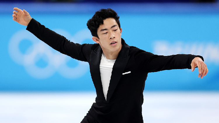 Nathan Chen leads men's short program after setting world record - CGTN
