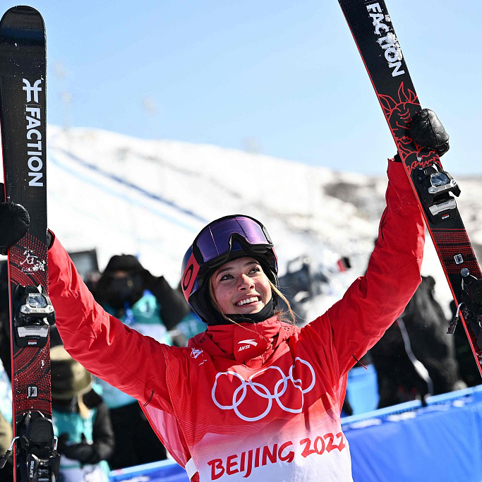 Gu claims gold in women's freeski halfpipe at Beijing 2022 - CGTN