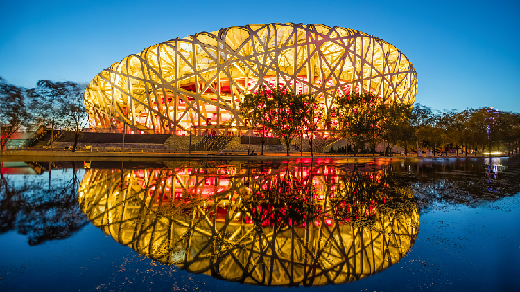 Live: Feast your eyes on the view of China's National Stadium - CGTN