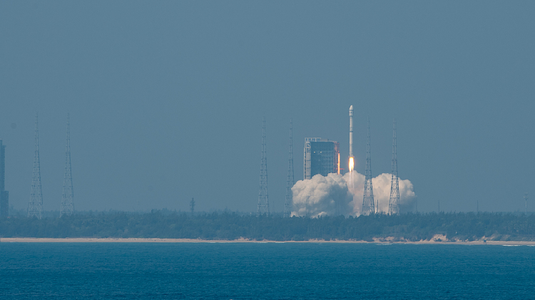 China sends 22 satellites into orbit with redesigned Long March-8 - CGTN