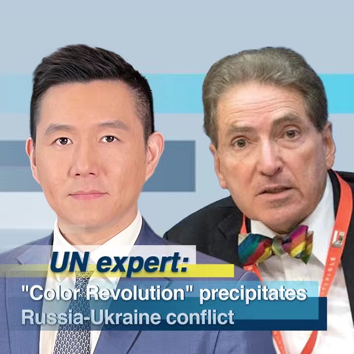 UN expert: "Color Revolution" precipitates Russia-Ukraine conflict - CGTN