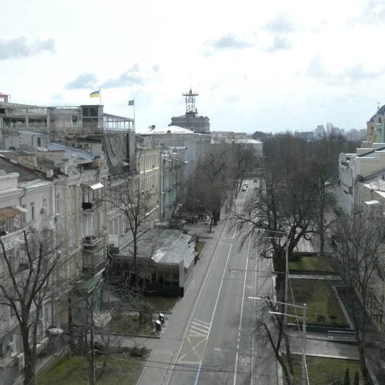Live: View of skyline in Kyiv, capital of Ukraine - CGTN