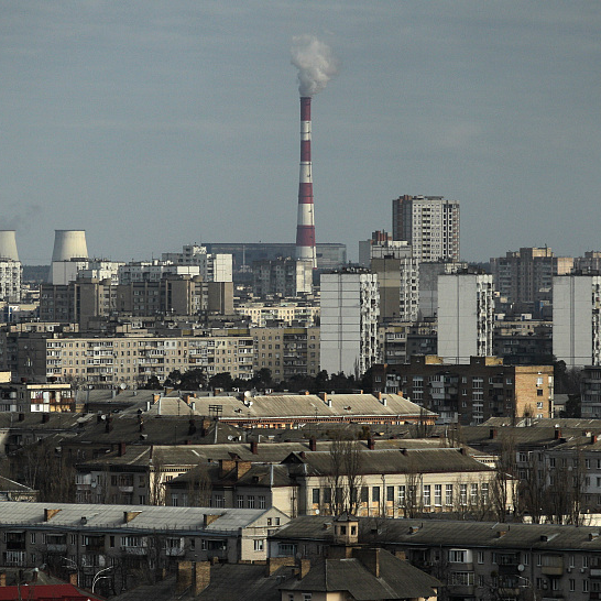 Live: View of skyline in Kyiv - CGTN