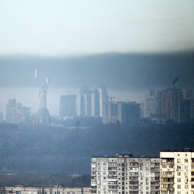 Live: View of Kyiv's skyline - CGTN