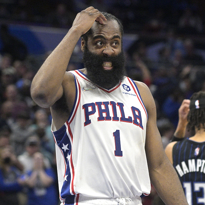 CGTN Sports Talk: One loss beats six wins for Harden in 76ers - CGTN