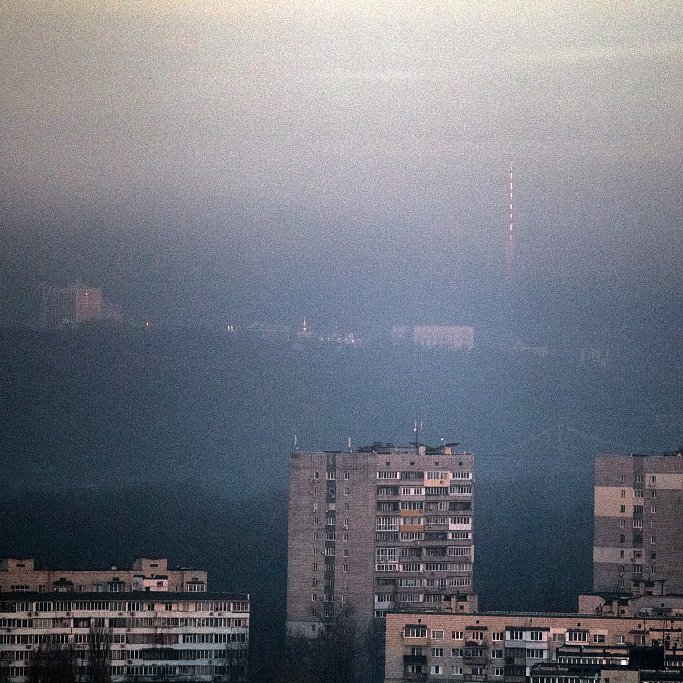 Live: View of Kyiv's skyline - CGTN