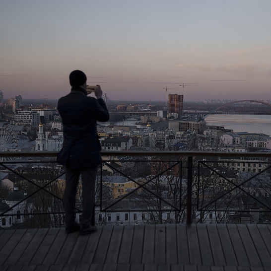 Live: View of Kyiv's skyline - CGTN