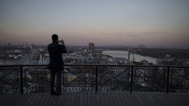 Live: View of Kyiv's skyline - CGTN