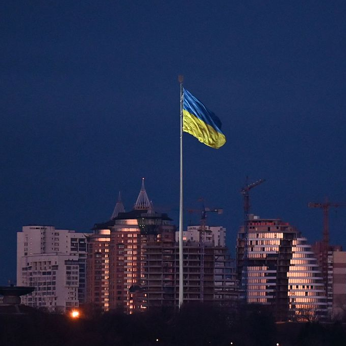 Live: View of Kyiv's skyline - CGTN