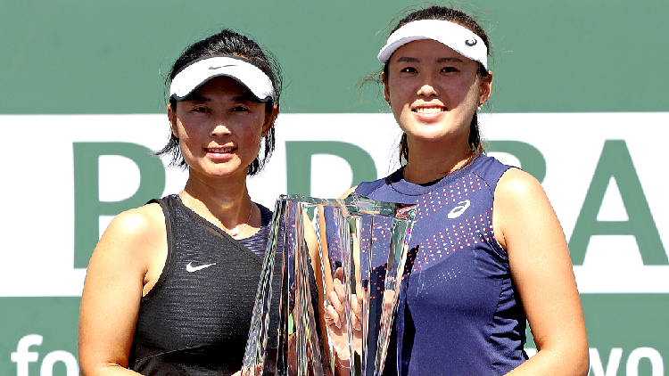 Chinese duo wins doubles title in Indian Wells - CGTN