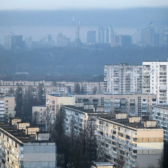 Live: View of Kyiv's skyline - CGTN