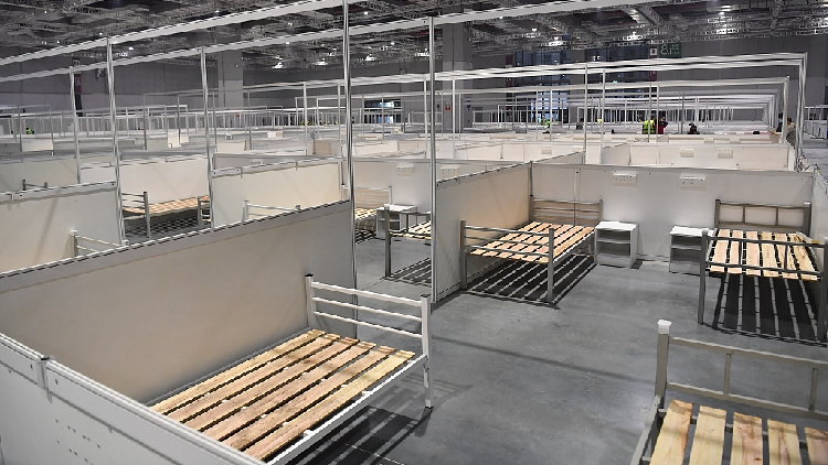 Live: Construction underway for temporary hospitals in Shanghai - CGTN