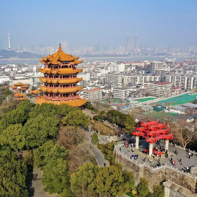 Live: Enjoy enchanting view of Yellow Crane Tower - CGTN